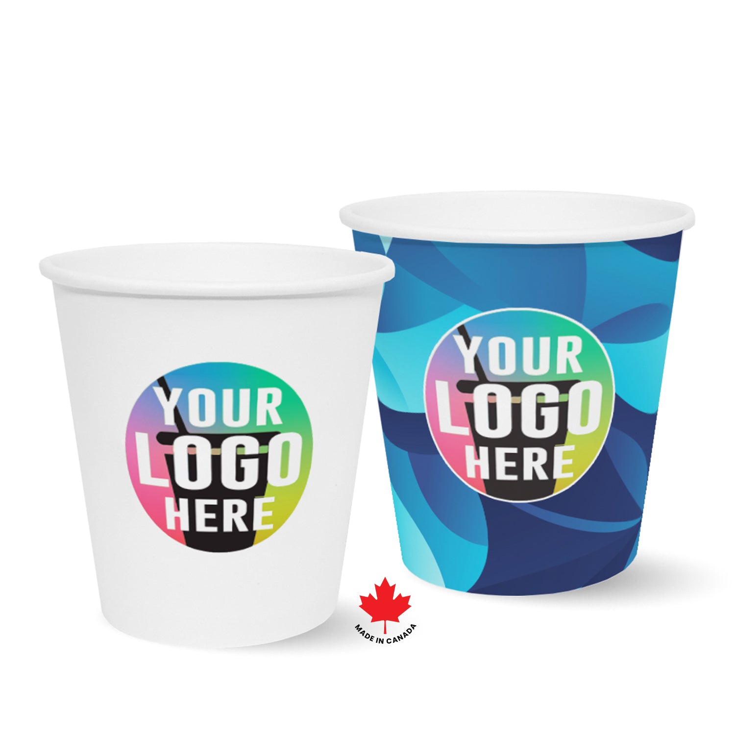 10 oz. Premium Multicolor Custom Printed Recyclable Paper Cup | THE CUP ...