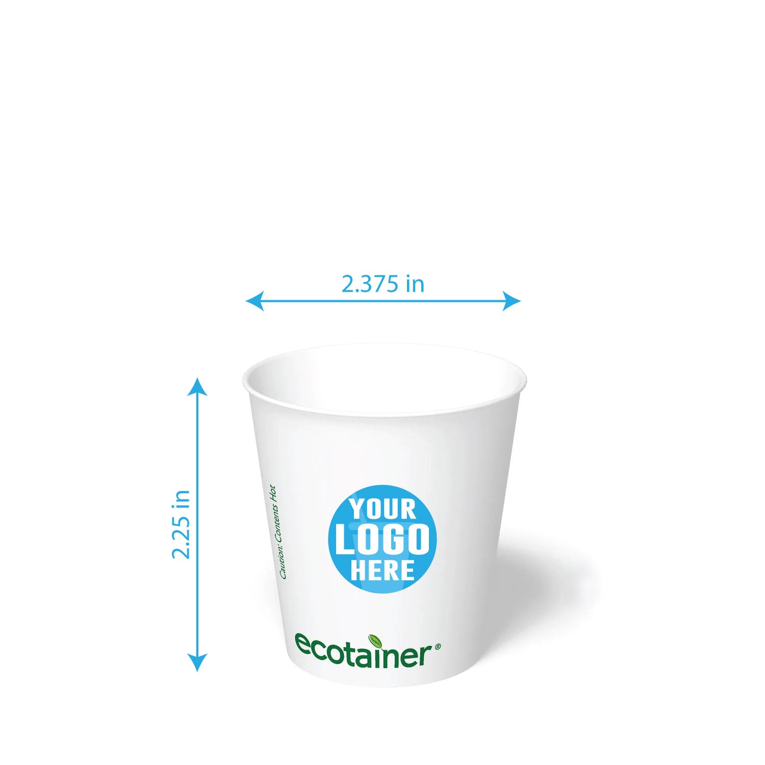 4 oz. Custom Printed Compostable Paper Cup | THE CUP STORE CANADA
